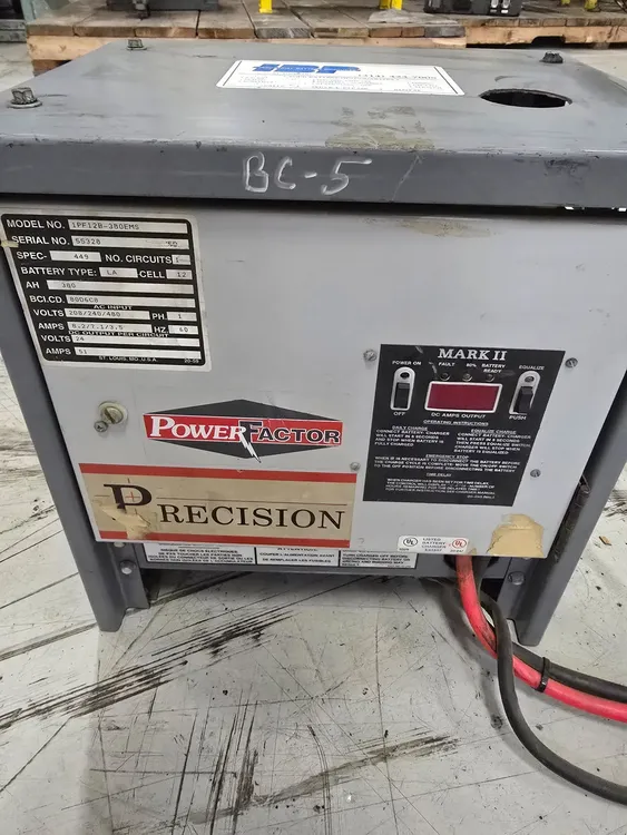 POWER FACTOR 1PF12B-380EMS BATTERY CHARGER USED - iGAM