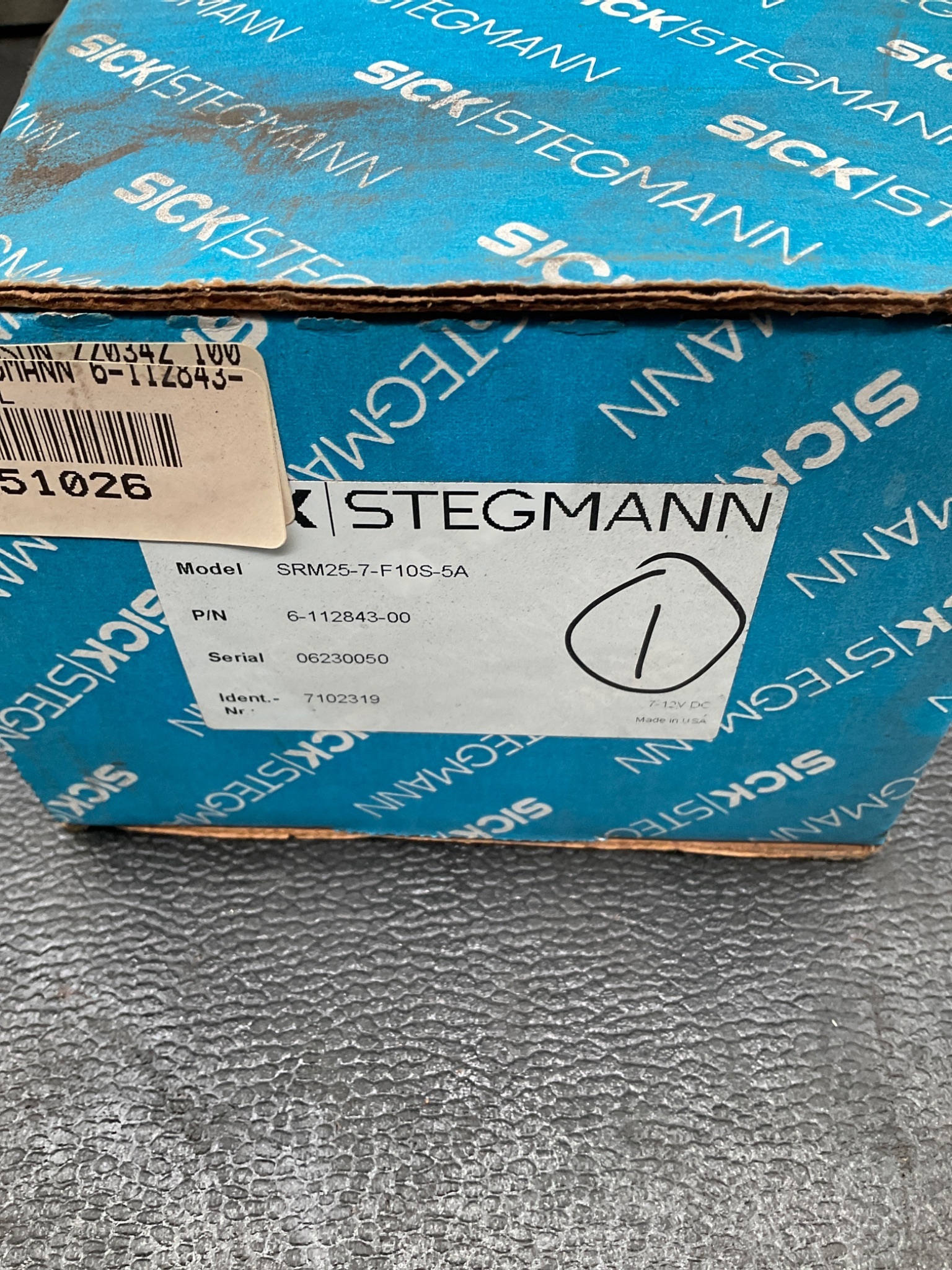 Used SICK STEGMANN SRM25-7-F10S-5A Rotary Encoders IGAM1980454