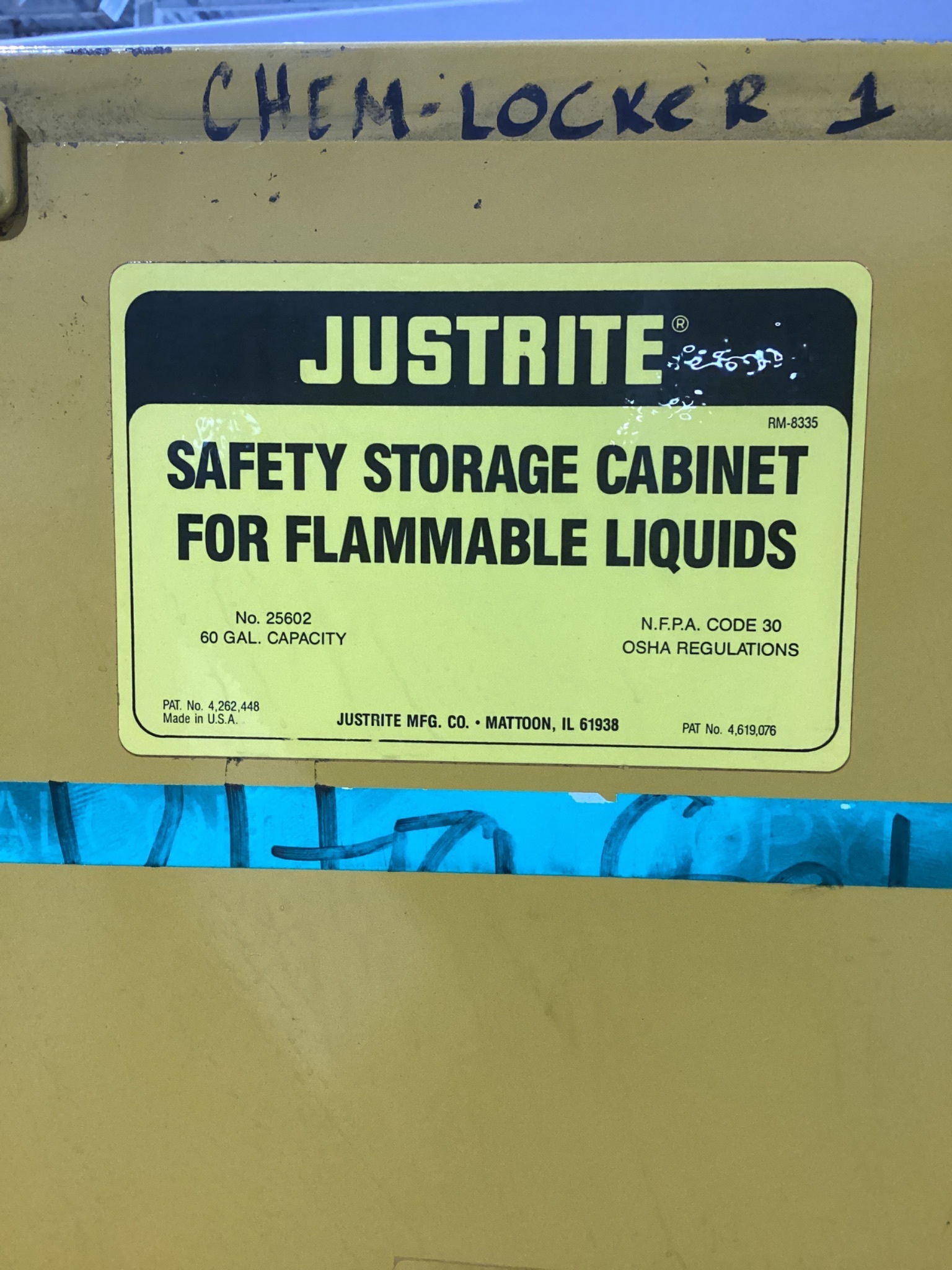 Used JUSTRITE 25602 Cabinets IGAM1980024